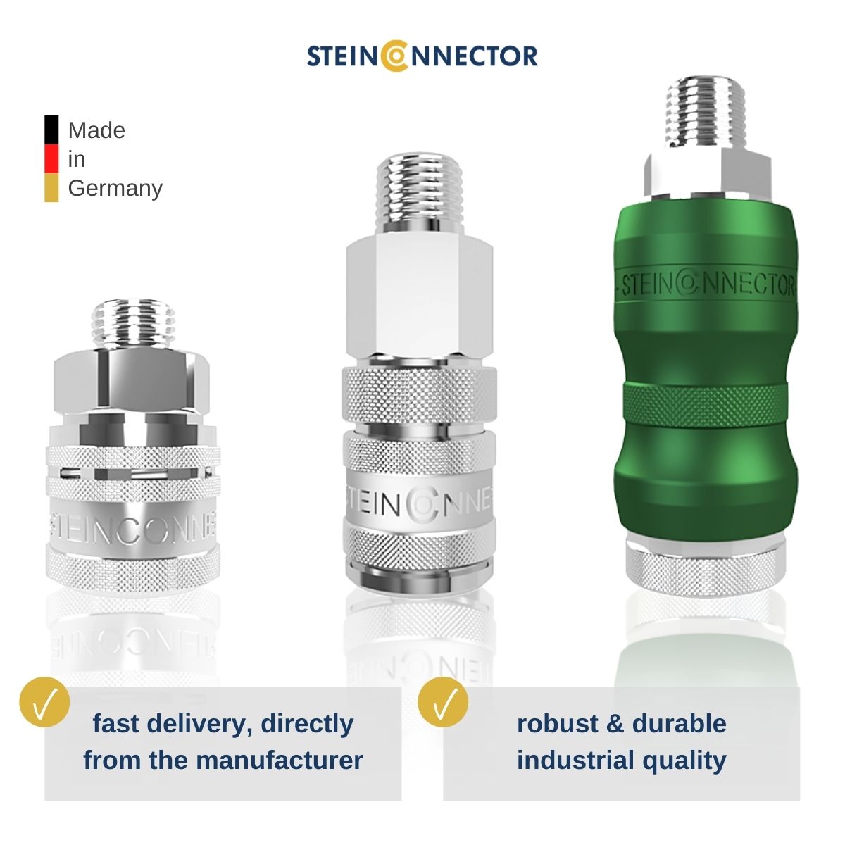 Quick Connect Air Line Connections LE LEMATEC Air Tool Fittings; 1/4